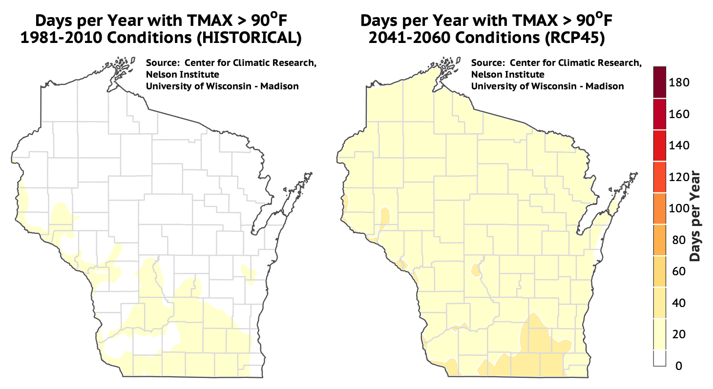 Trends and Projections | Wisconsin Initiative on Climate Change Impacts ...